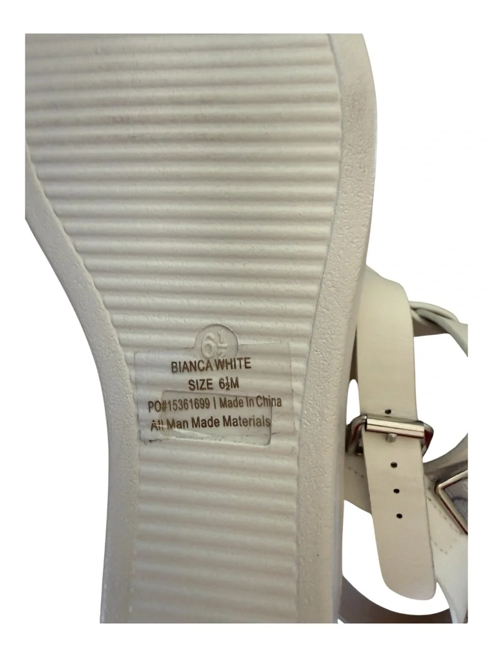 Journee Collection | Shoes | Journee Bianca White Wedge Sandals 65m Nib ...
